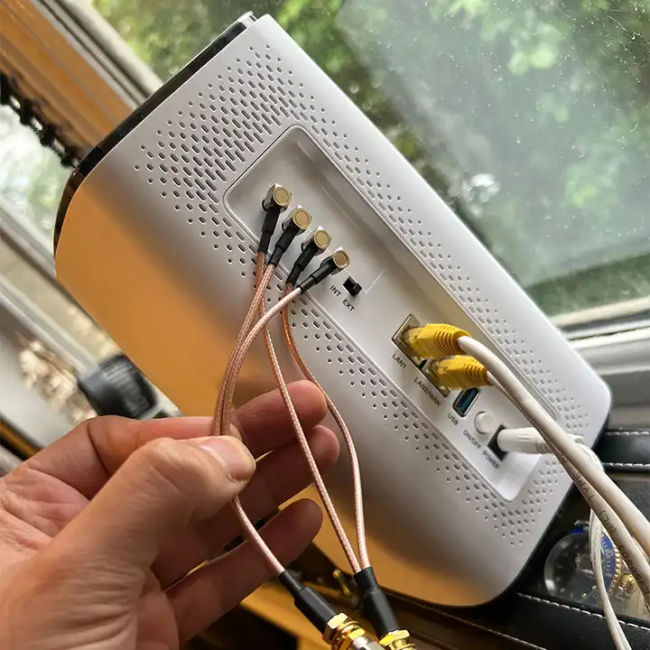 ZYXEL NR5103E 5G Router with antennas