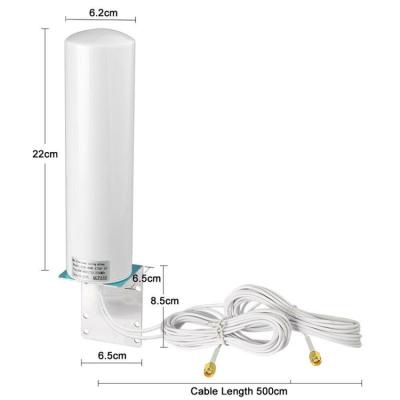 China 4G Long Range Wifi Access Points LTE Outdoor Antenna with Dual Slider Connector for sale