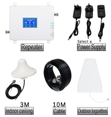 China 2 3 4G 900 1800 2100MHz Tri Band Signal Booster for Affordable Mobile Phone Network for sale