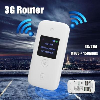 China Unlocked Zte Mf65 3G Wireless Router Affordable Shipping Cost Multi-Service for sale
