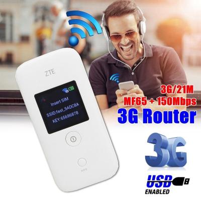 China Unlocked Zte Mf65 3G Wireless Router Affordable Shipping Cost Multi-Service for sale