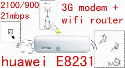 Chine Unlocked Huawei E8231 3G USB Computer Modem Wingle Stick Hotspot Band Modem Signal Type à vendre