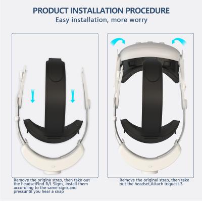 China New for Meta Quest 3 with RGB headset and VR headset with 8000mAh for Meta Quest 3 VR Accessories for sale