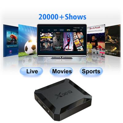 China Lifetime Free X96Q 4K Xxx.xxx Video TV Box TOP 1 Hot Selling Android World Stream Allwinner H313 2GB 16GB 2.4G WIFI Set Top Box for sale