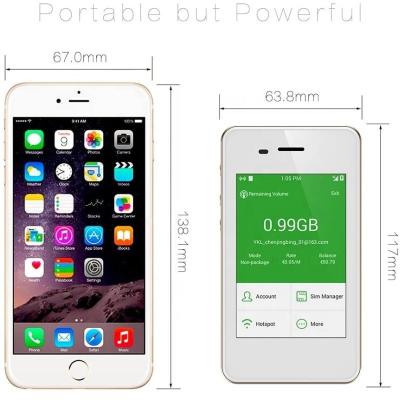 China Portable 4G LTE Wifi Sharing Simcard Router with Modem Function Travel Hotspot Unlocked G2 Pro for sale