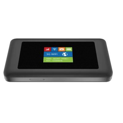 China 5000mAh 5G Dual-Band Pocket Router WiFi 6 Hotspot with SIM Slots 72H Streaming for Travel & Remote Work for sale