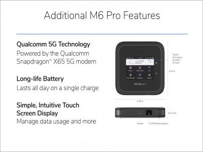 Китай Беспроводной WiFi роутер Netgear M6 5G Router MR6110, мобильная точка доступа WiFi, роутер с портом Ethernet продается