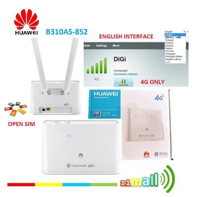 China velocidade sem fio do router de 4G Huawei Sim Card Slot Router B310as-852 a 300Mbps à venda