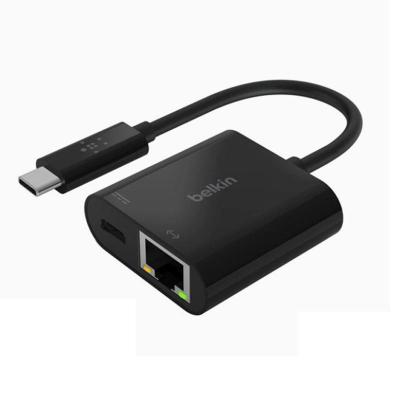 China 60W USB-C To Ethernet Charge Adapter - Gigabit Ethernet Port Compatible With USB-C Devices Ethernet To USB-C Adapter for sale