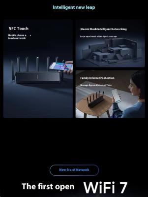 China Original para Xiaomi BE7000 WiFi Router 2.4G/5G Dual Band con amplificador de señal independiente de 8 canales 1GB de memoria US Plug para el hogar en venta