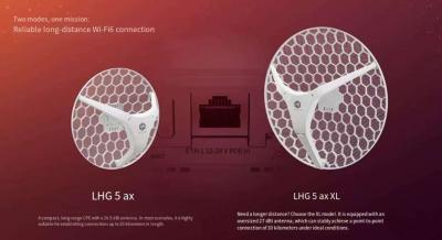 China MikroTik LHG-5axD- XL Wifi 6 (802.11ax) Standard 1200 Mbit/s 5 GhHz Support RouterOS V7 Compatible with All the Environment for sale