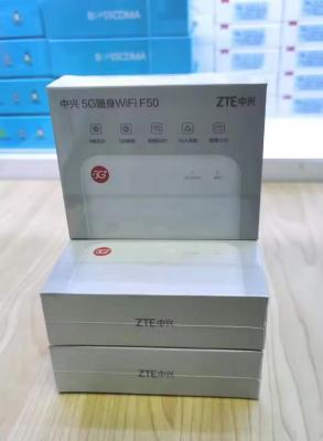 중국 잠금 해제된 ZTE F50 5G 포켓 와이파이 라우터, DL1.6Gb/s 속도 및 고속 연결을 위한 USB 3.0 Type-C 판매용
