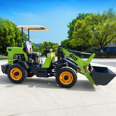 China Manufacturer Mini Loader 4WD Tractor with Front End Loader and Small Mini Wheel Loader for sale