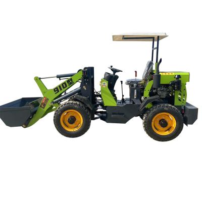 China Cheap Price 1 Ton Garden Mini-loader Mini Wheel Front End Loader Manufacturers for sale