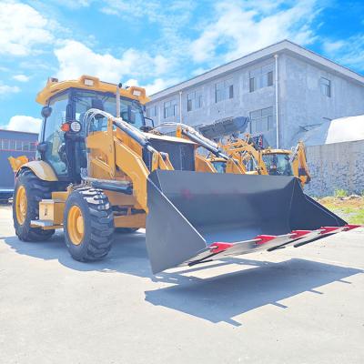 China FREE SHIPPING Small 4X4 Backhoe Loader Ce Euro 5 Epa Digger Loader Tractor with Loader and Backhoe for sale