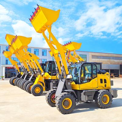 China Construction Machine Wheel Loader 4x4 Diesel Hydraulic 1 Ton 2ton 3ton 4ton Mini Tractor with Front Loader for sale
