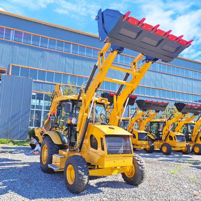 China Backhoe Excavator Loader Retroexcavadora CE Certified 4x4 Wheel Loader with Euro5 Engine for Road Construction and Earth Moving for sale