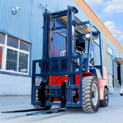 China New Farm Diesel Forklifts Off-road Telescopic Warehouse Forklift  Hydraulic All Terrain Diesel Forklift for Sale for sale