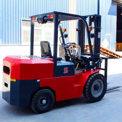 China Free Shipping Diesel Forklifts Hydraulic Fork Lift Truck New Stacker Terrain Farm Forklifts for Sale for sale