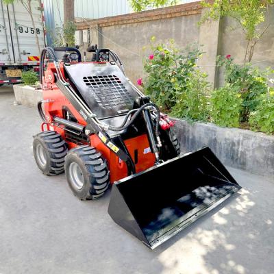 China Free Shipping Mini Skid Steer Loader Cheap Wheel Loader Minicargador Farm CE EPA Engine Compact Skid Steer Loaders for sale