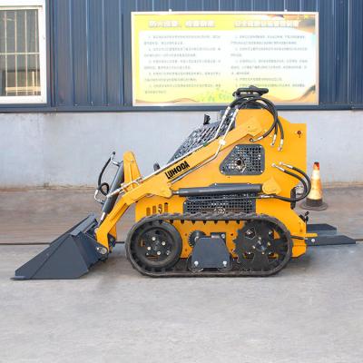China Mini Skid Steer Loader Epa/Euro 5 Diesel Mini Skid Steer Loaders Crawler Driving Style Petrol Engine Mini Wheel Loader for sale