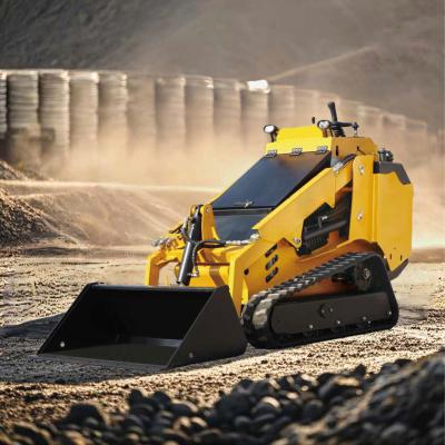 China Hot Cheap Mini Loader diesel for Sale Diesel Tracked Mini Skid Steer Loader with 4 in 1 Wheel Mini Loader Suppliers for sale