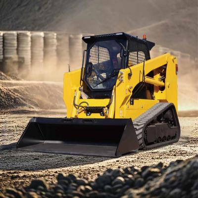 China Hot Sale Mini Skid Steer Loader New Ce Engine 4x4 Wheel Drive Retail Earth-Moving Machinery Bucket for sale