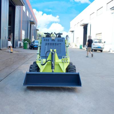 China CE Skid Steer Loader Diesel Gasoline Wheel Mini Front End Skid Steer Loader With Attachments for sale