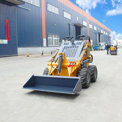 China FREE SHIPPING Mini Skid Steer Loader Small Crawler/Wheeled Front Loaders With Bucket for sale