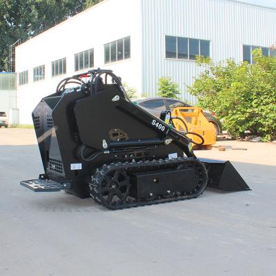 China CE Skid Steer Loader Gasoline Tracked Mini Front End Skid Steer Loader With Attachments for sale