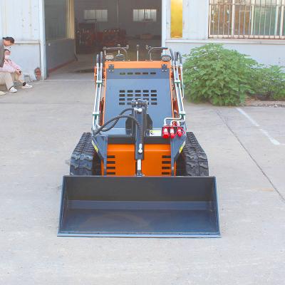 China China Track Wheel CE/EPA Mini Skid Steer Loader With Bucket Trencher Rotary Plow for sale