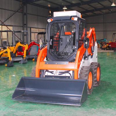 China Free Shipping Wheel Skid Steer Loader Construction Machinery Epa Engine Mini Skid Steer Diesel Loader for sale