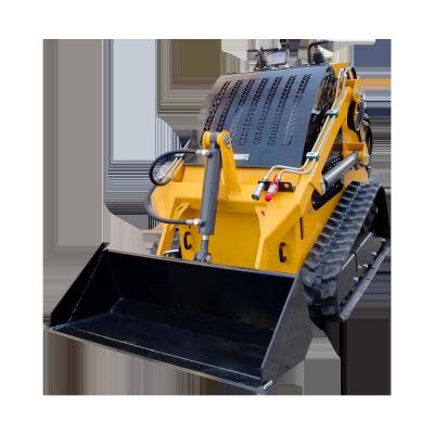 China Cheap CE/EPA New Small Garden Loader Track Mini Skid Steer Loader With Attachments for sale