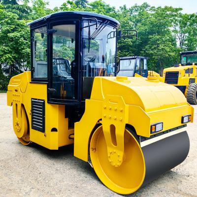 China Free Shipping Euro 5 EPA Manufacturer 6 Ton Double Drum Ride-on Road Roller for Sale for sale