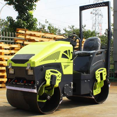China Hot Sale Vibratory Road Roller with EPA Engine CE Certified 1 Ton Road Roller Asphalt Roller for sale
