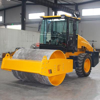 China 10ton Ride-on Single Drum Vibratory Roller Compactor Full Hydraulic Asphalt Roller EPA Engine Small Road Roller for sale
