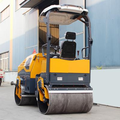 China New 3 Ton Diesel Engine Mini Compactor Road Roller Double Drums Roller for sale