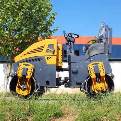 China 4ton Asphalt Roller Double Drum Vibratory Road Roller Mini Road Roller for Sale for sale