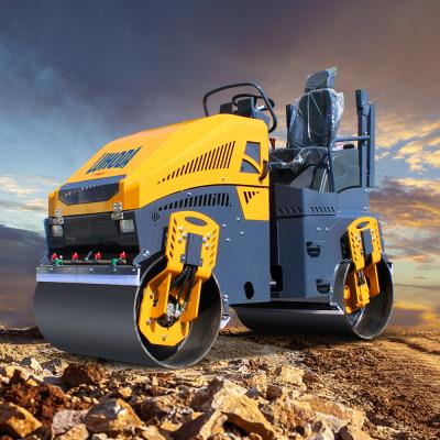 China Construction Machinery 4Ton Roller Small Double Drum Hydraulic Vibratory Roller for sale