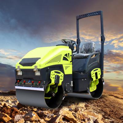 China High Quality Small Road Machinery Diesel Double Drum Seated Mini Compactor Road Roller for sale