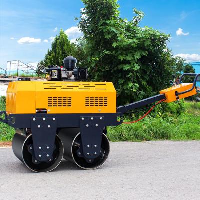 China Walk Behind Double Drum Road Roller Hand Mini Road Roller Compactor for Sale for sale