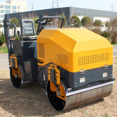 China 2 Ton Road Roller Diesel Power Hydraulic Vibratory Road Roller Double Drum Vibratory Roller for Sale for sale