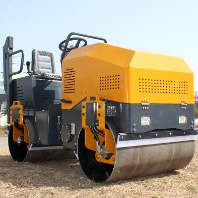 China Cheap 2 Ton Mini Asphalt Road Roller Diesel Engine Ride on Small Road Roller Road Compactor for sale