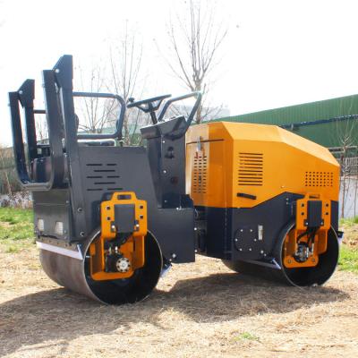 China 2ton Roller Hydraulic Double Steel Wheel Vibration Asphalt Compacts Small Road Construction Roller for sale