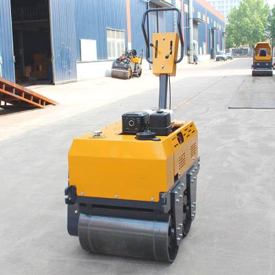 China 0.5Ton Asphalt Rollers Honda Engine Gasoline Double Drum Mini Small Road Roller Road Compactor for sale