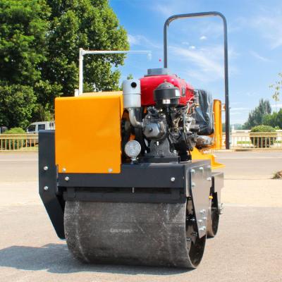 China Cheap Road Roller for Asphalt Compaction Double Drum Mini Vibratory Road Roller 700kg for sale