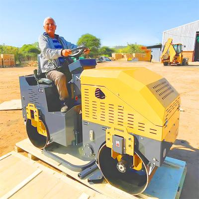 China Free Shipping Small Road Roller 1.5 Tons Hydraulic Two Wheel Soil Compactor Roller with Good Price for sale
