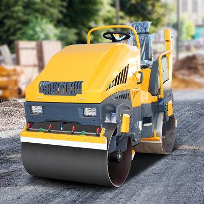 China Road Roller Manufacturer Double Wheels Hydraulic Vibrating Tandem Roller Earth Concrete Compactor Versatile Roller for sale