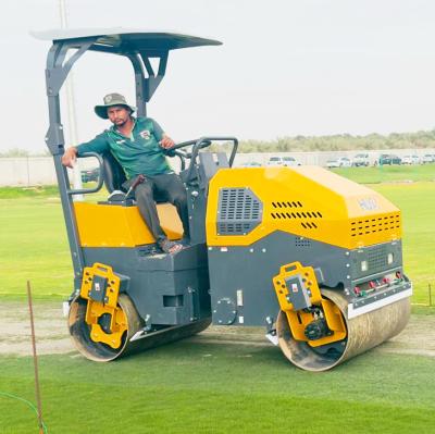 China Best Price 3 Ton Road Roller Double Drum Vibratory Ride on Compactor Asphalt Roller for sale
