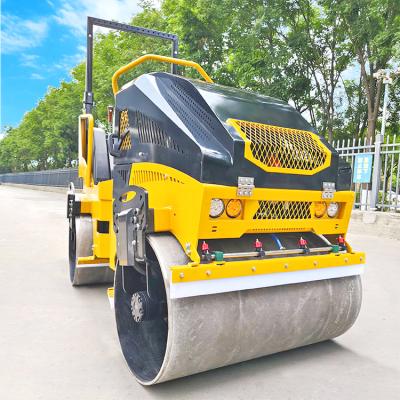 China 3Ton Concrete Compactor Double Drum Diesel Engine Vibrator Roller Machine Mini Small Road Roller Road Compactor for sale